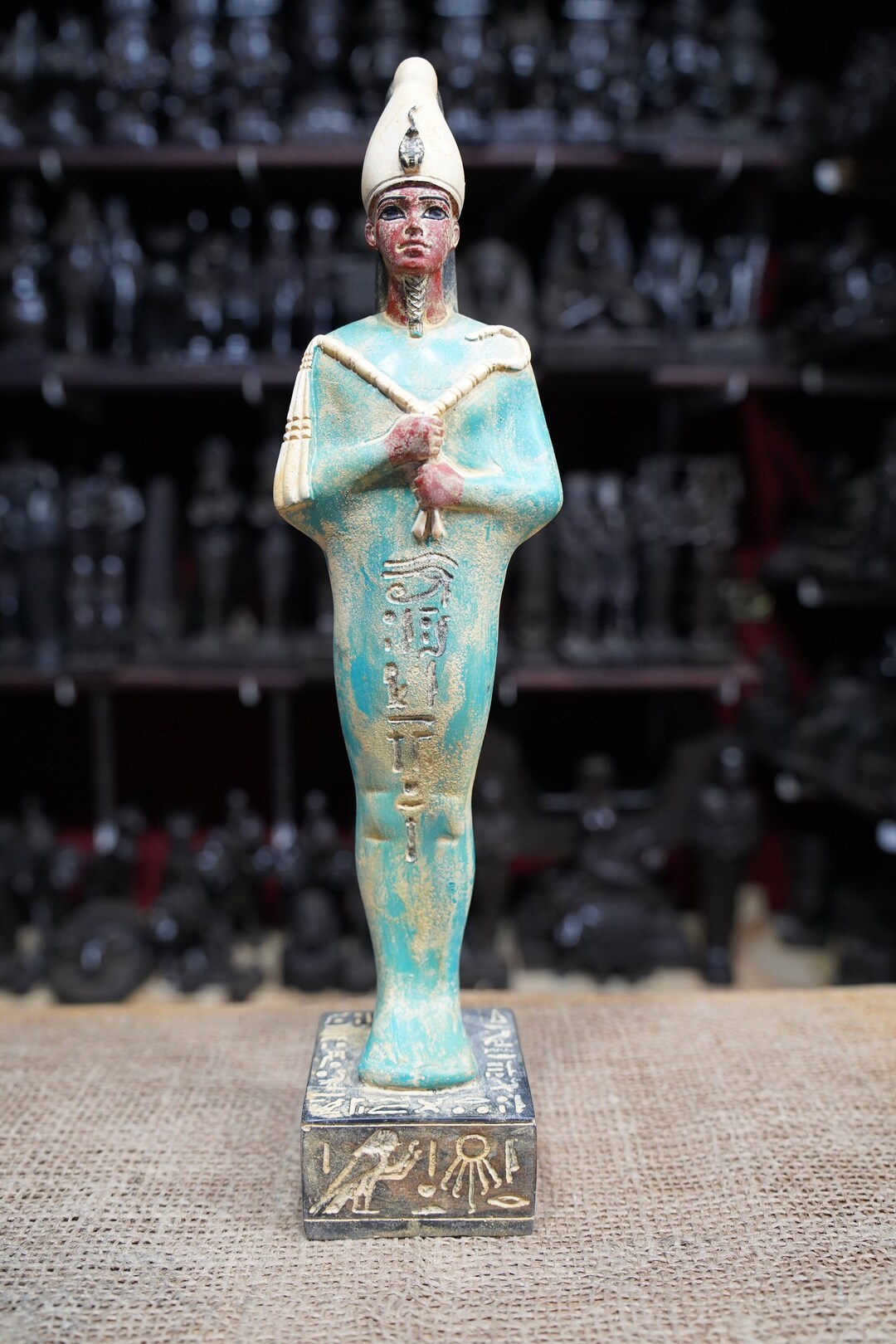 Osiris Statue, God Oser Statue. Egyptian Alter Statues. - Etsy