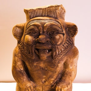 Unique Statue of the Egyptian God Bes, Bes Statue for Sale. Egyptian ...