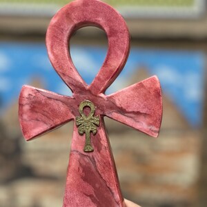 Red Ankh Key of Life. Alabaster Ankh Key - Made in Egypt - Etsy