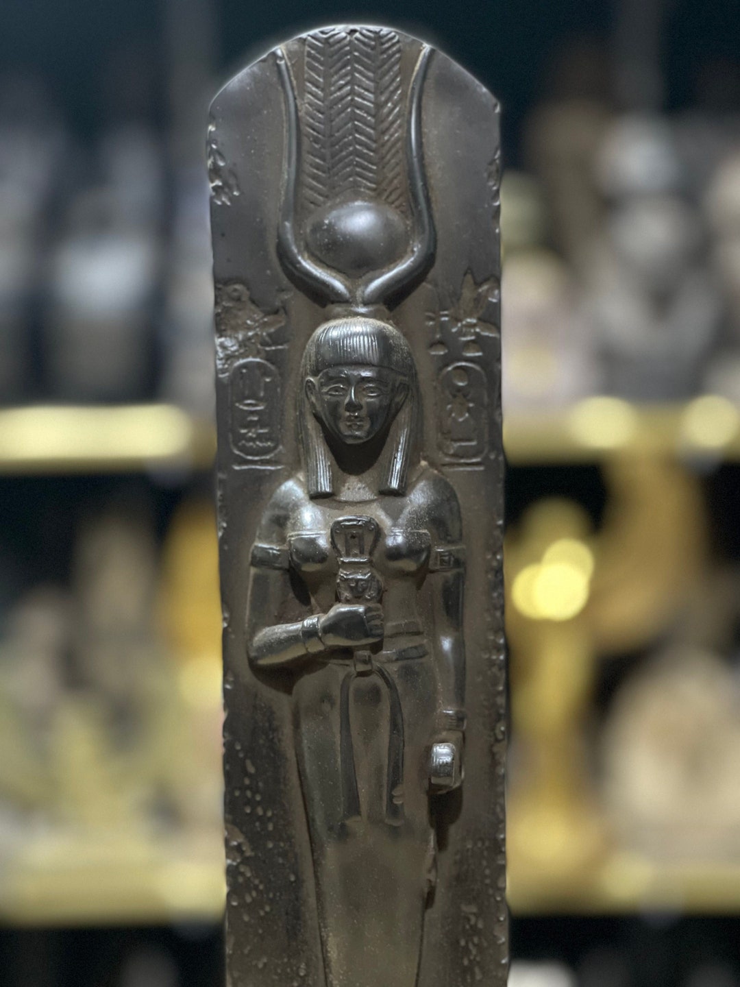 Egyptian Goddess Hathor, Goddess Hathor With Cow Face Statue, Goddess ...