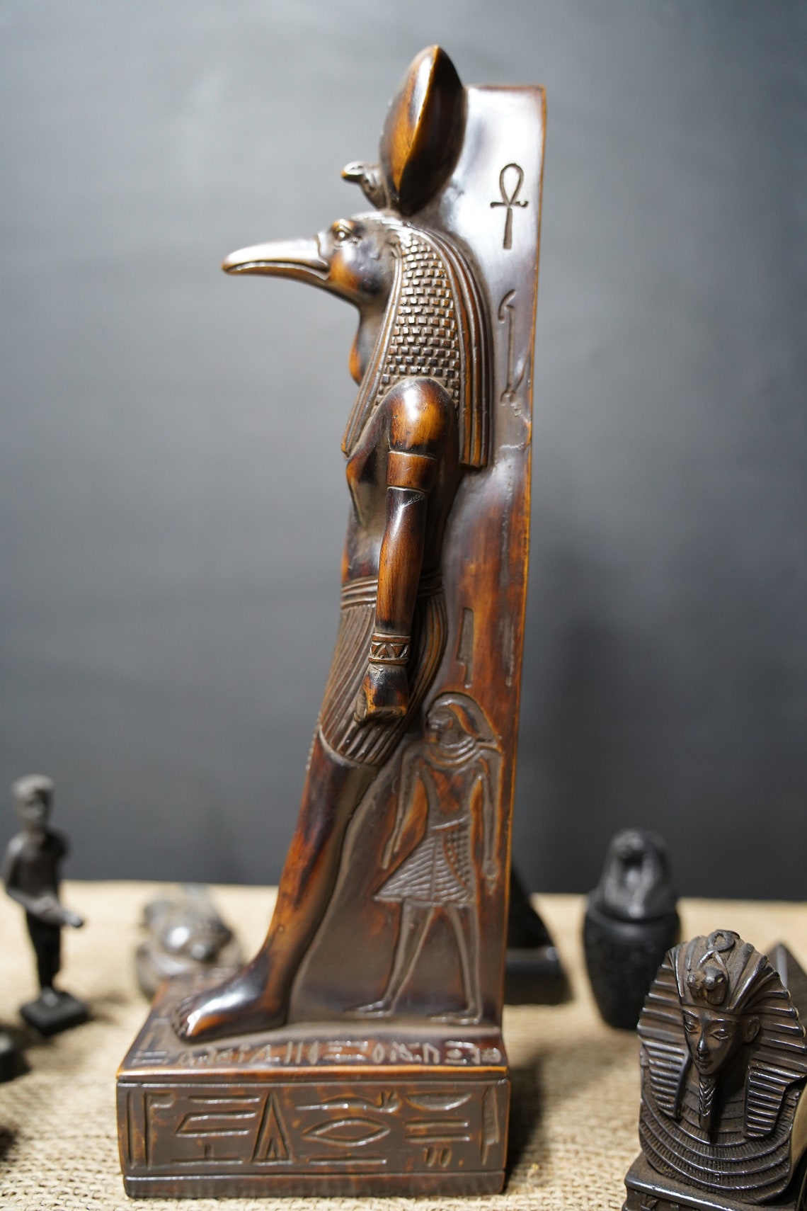 Ancient Egyptian Thoth Statue, God of Moon, Egyptian God of Wisdom ...