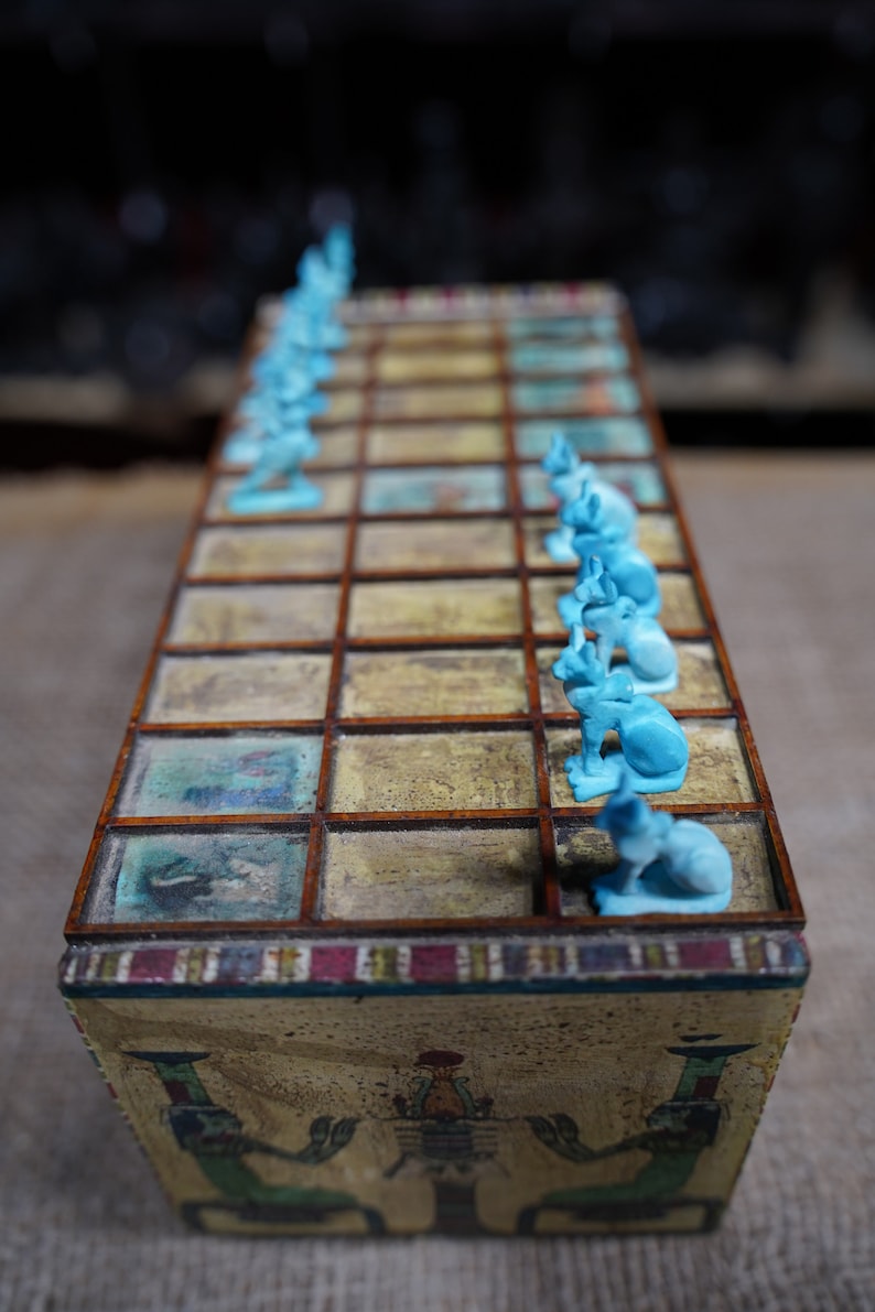 Senet Board Game in Ancient Egypt, Scene of Ancient Egyptian Pharaohs ...