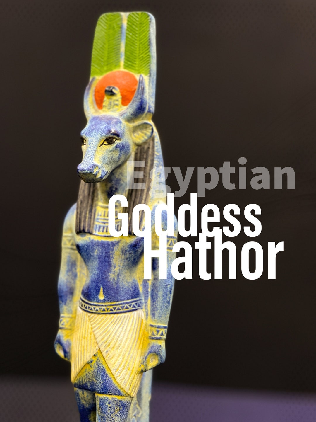 Goddess Hathor Statue in the Cow Form , Made by Egyptian Hands - Etsy