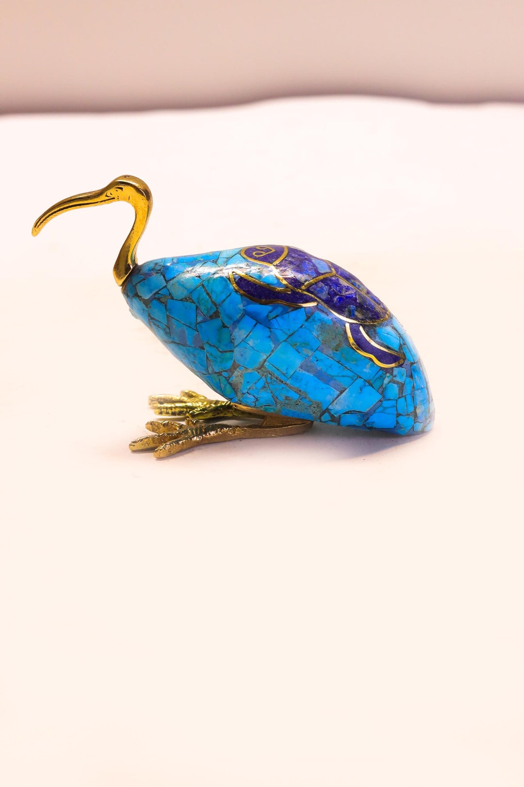 Natural Gemstones Ibis Thoth Figurine, Egyptian Ibis Bird, God Thoth ...