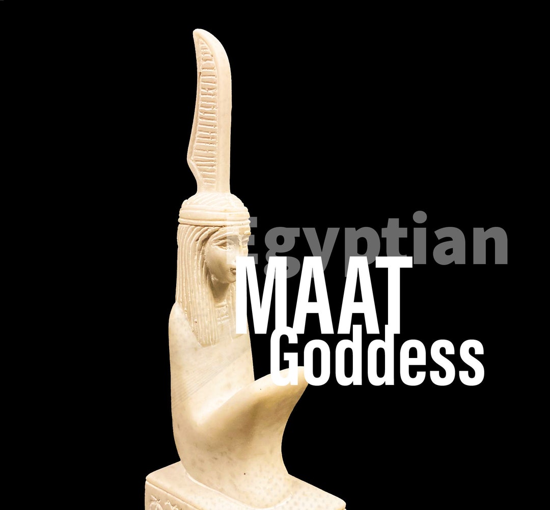 Amazing Replica Goddess Maat - Goddess Maat Sitting - Made in Egypt - Etsy