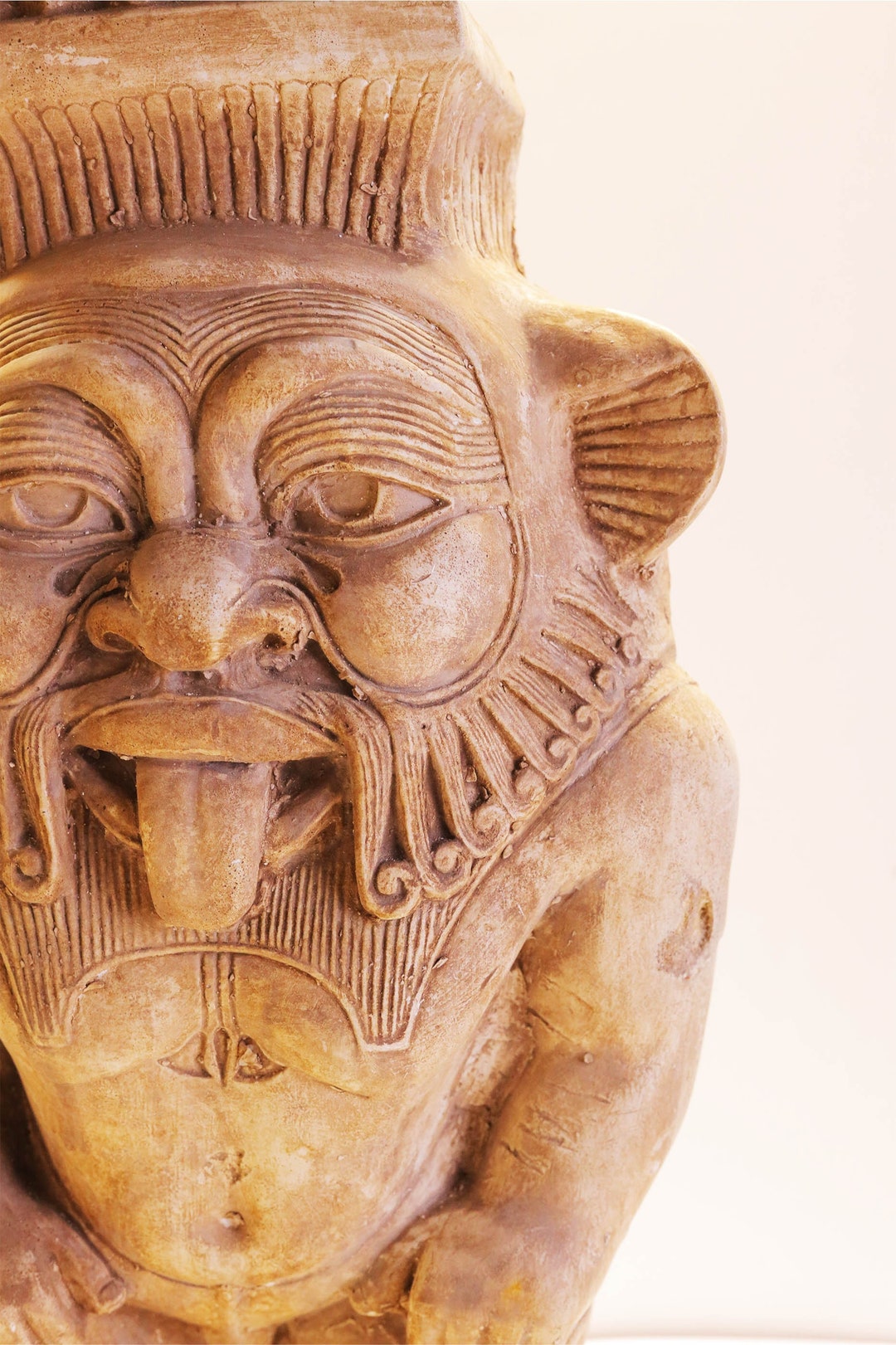 Happy Smile Bes Sculpture - God Bes - God of Joy - Egyptian Bes - Home ...