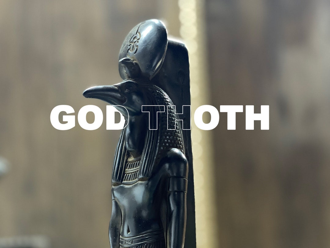 Ancient Egyptian Thoth Statue, God of Moon, Egyptian God of Wisdom ...