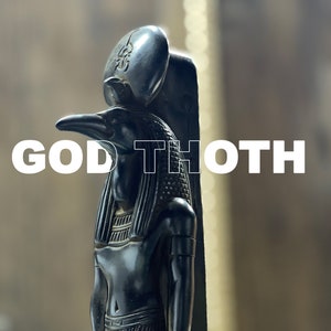 Ancient Egyptian Thoth Statue, God of Moon, Egyptian God of Wisdom ...