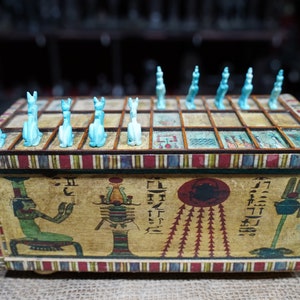 Senet Board Game in Ancient Egypt, Scene of Ancient Egyptian Pharaohs ...