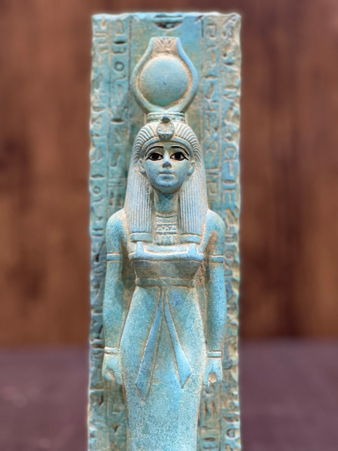 Egyptian Goddess Isis Statue With Special Cartouche, Isis Statue With ...