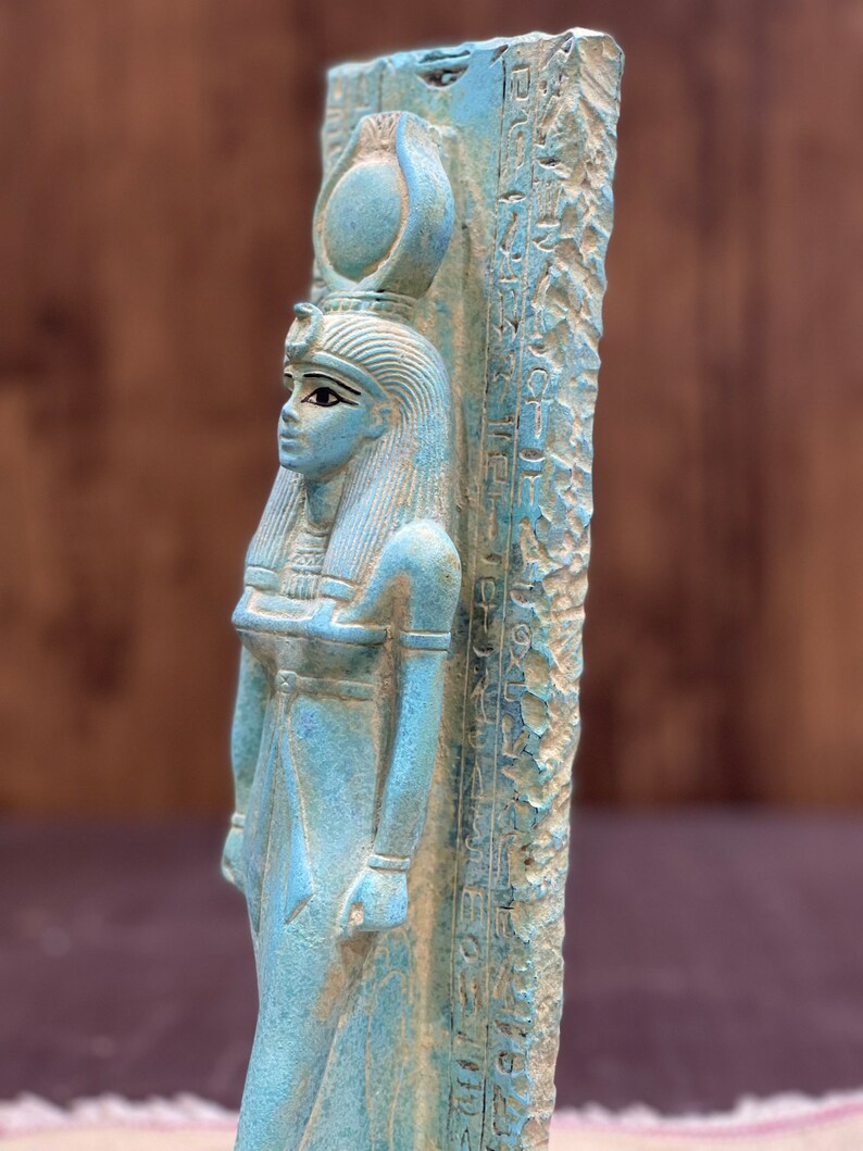 Egyptian Goddess Isis Statue With Special Cartouche Isis - Etsy