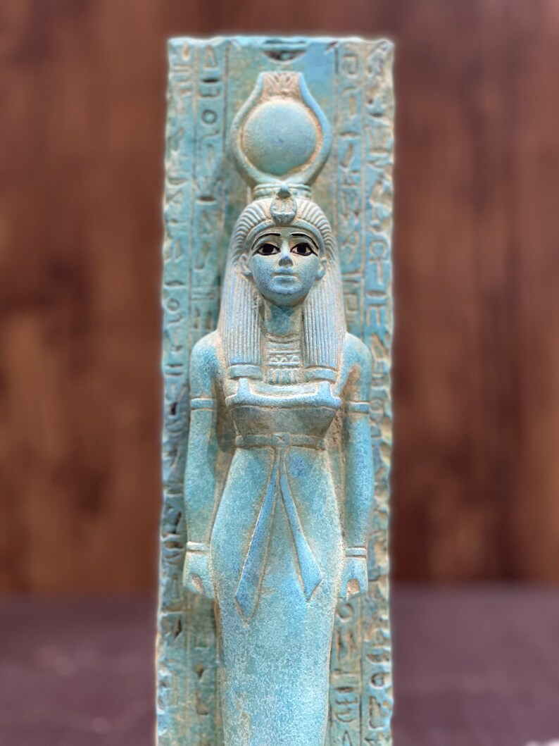 Egyptian Goddess Isis Statue With Special Cartouche Isis - Etsy