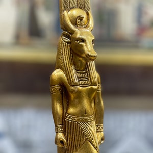 Replica Goddess Hathor Statue in the Cow Form , Made by Egyptian Hands ...