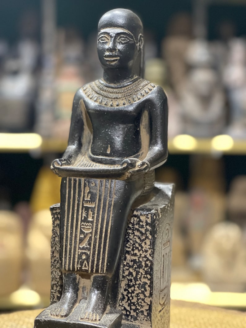 Egyptian Imhotep Statue - Ancient Engineer Imhotep - Pharaonic Statue ...