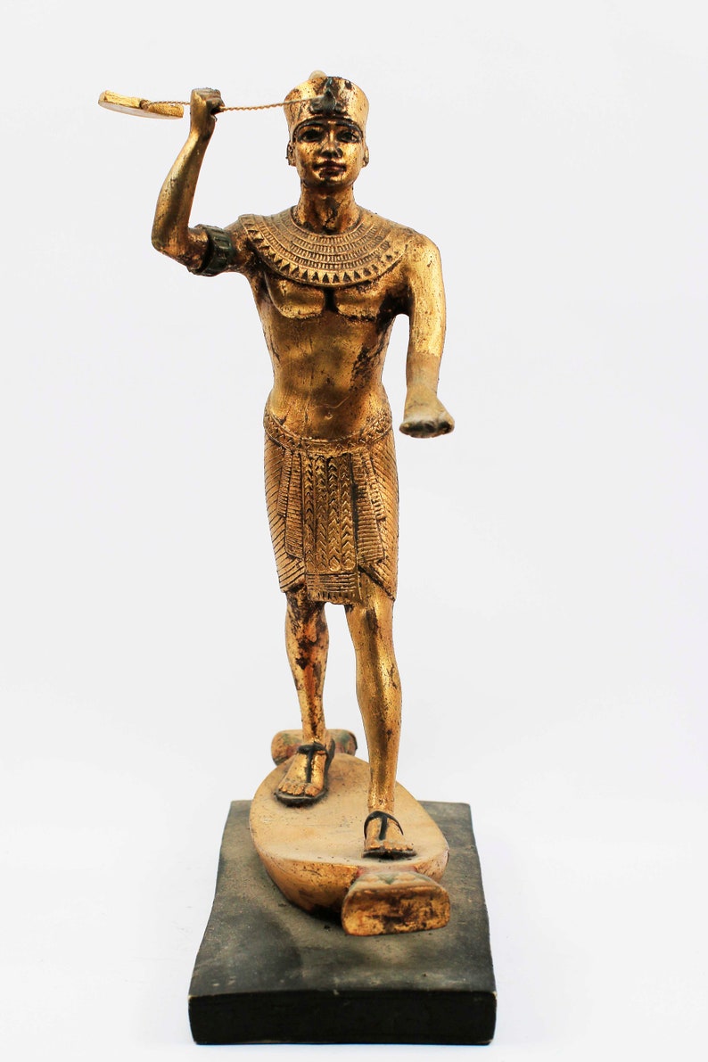 King Tutankhamun Hunting Hippo Statue, the King as Harpooner, King ...