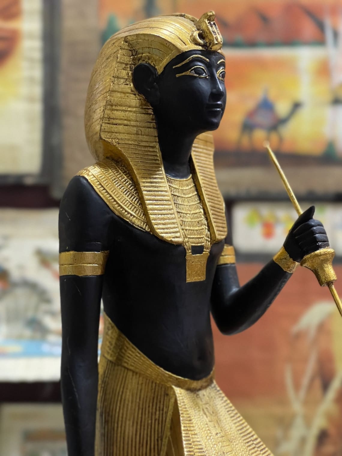 King Tutankhamun Guardian Statue. King Tutankhamun Statue. - Etsy