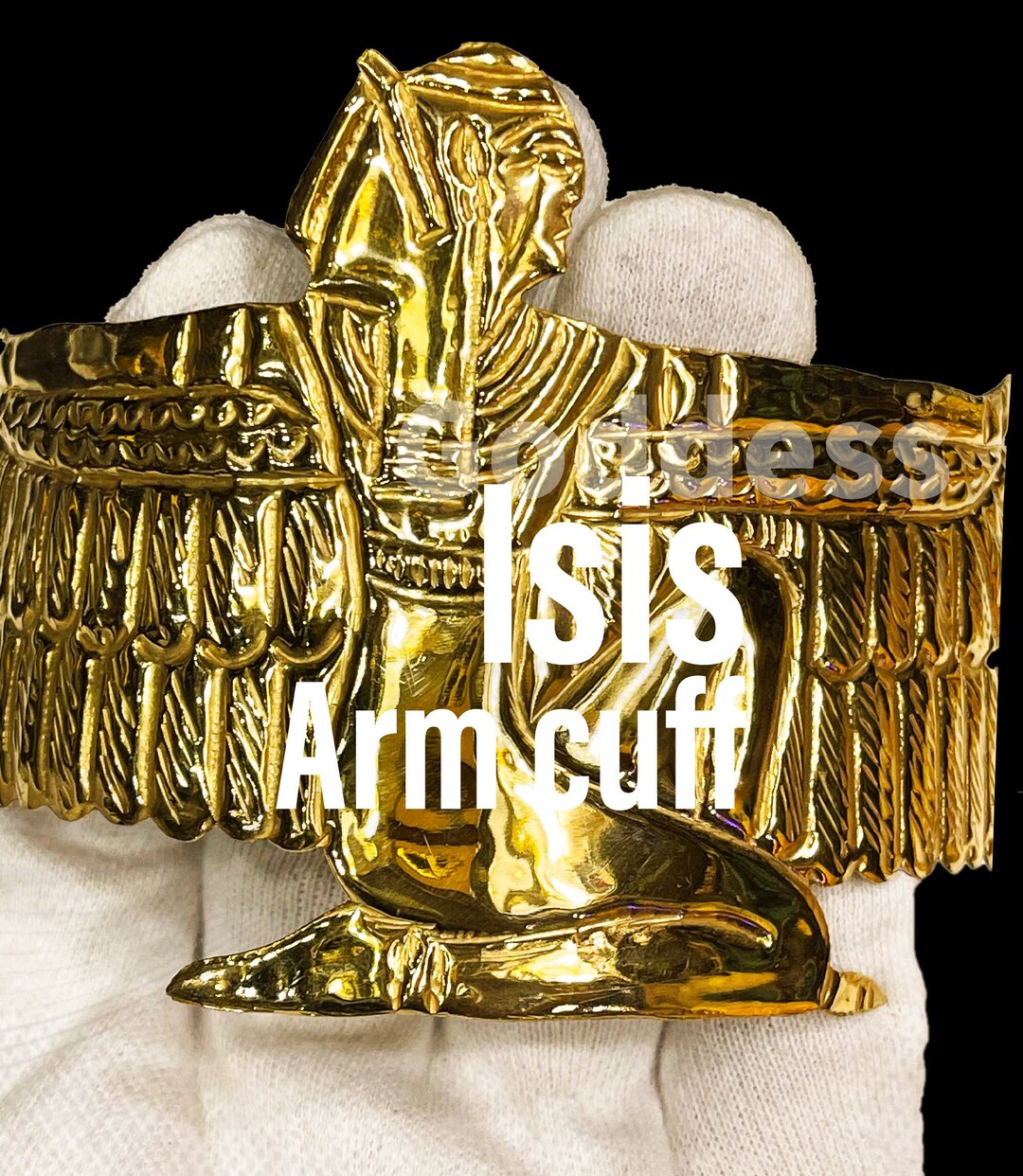 Egyptian Goddess ISIS Arm Cuff - Etsy
