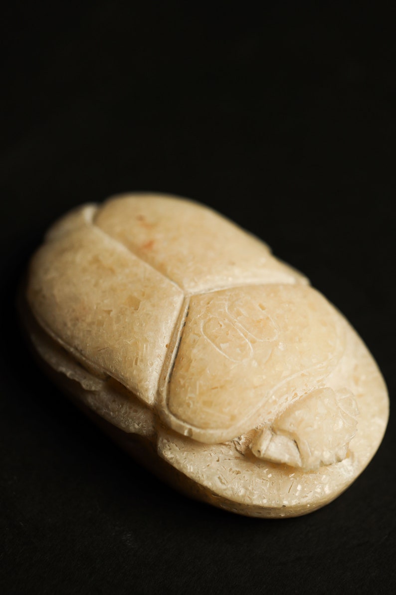 Ancient Egyptian Scarab Made From Alabaster Stone, Scarab Beetle ...