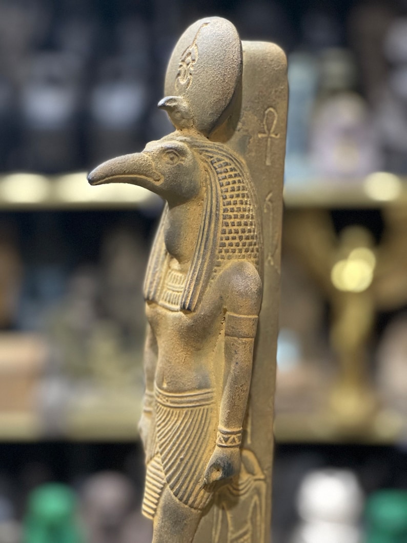 Ancient Egyptian Thoth Statue God of Moon Egyptian God of - Etsy