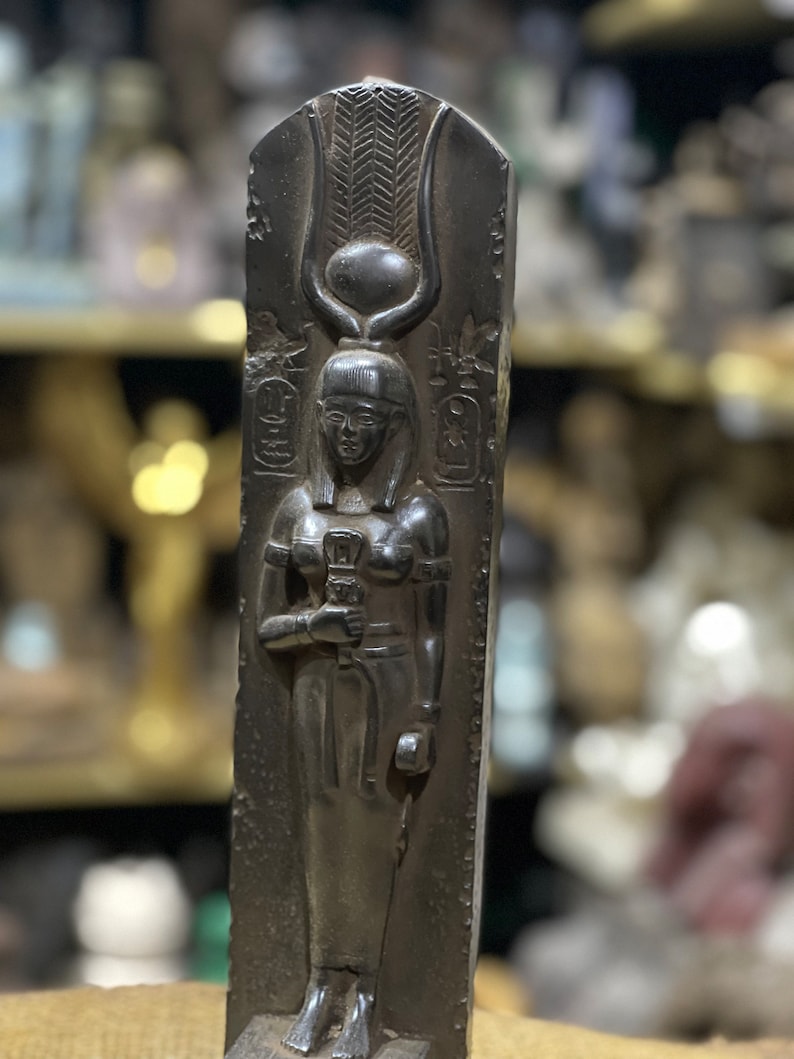 Egyptian Goddess Hathor Goddess Hathor With Cow Face Statue - Etsy