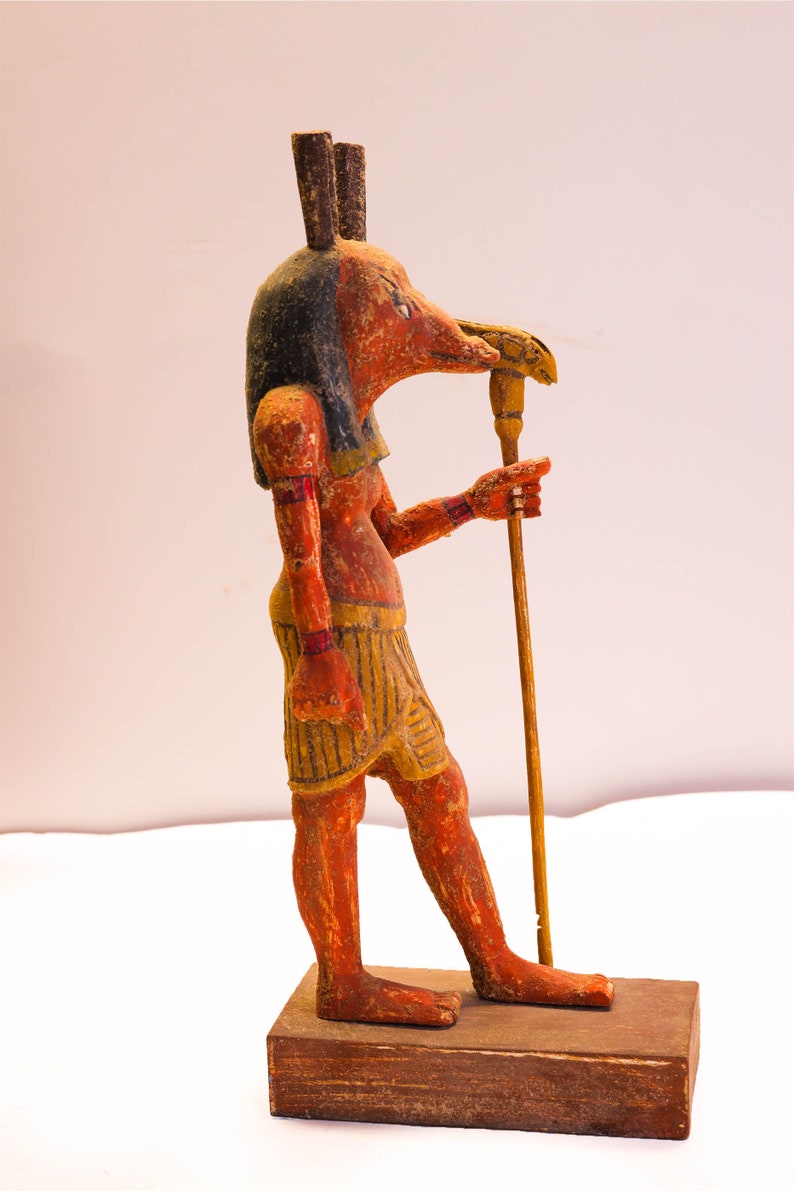 Great Ancient Egyptian God Seth, Handmade Seth, God of Evil, Egyptian ...
