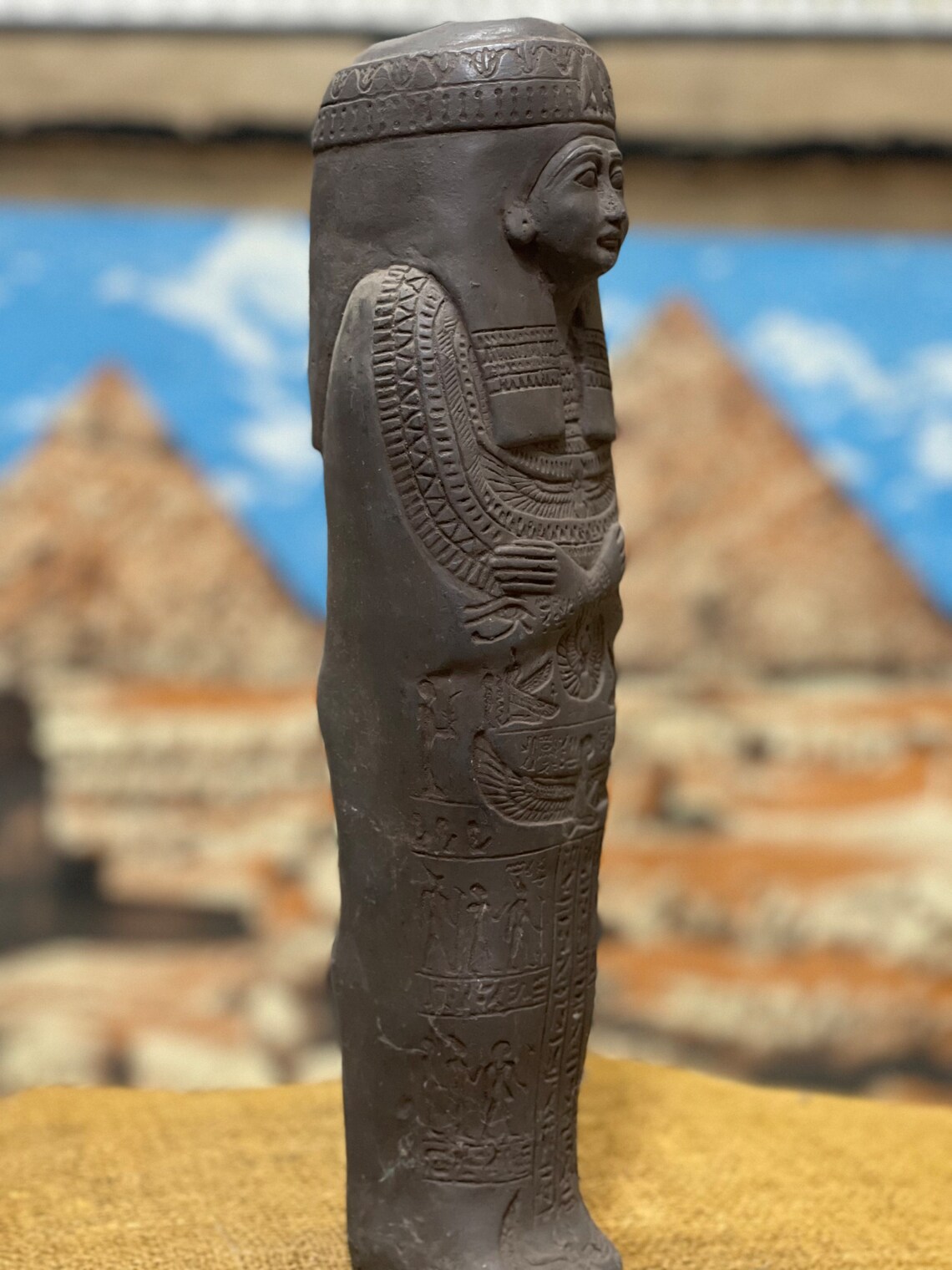 Goddess Isis Ushabti Ancient Egyptian Goddess Statue Made - Etsy