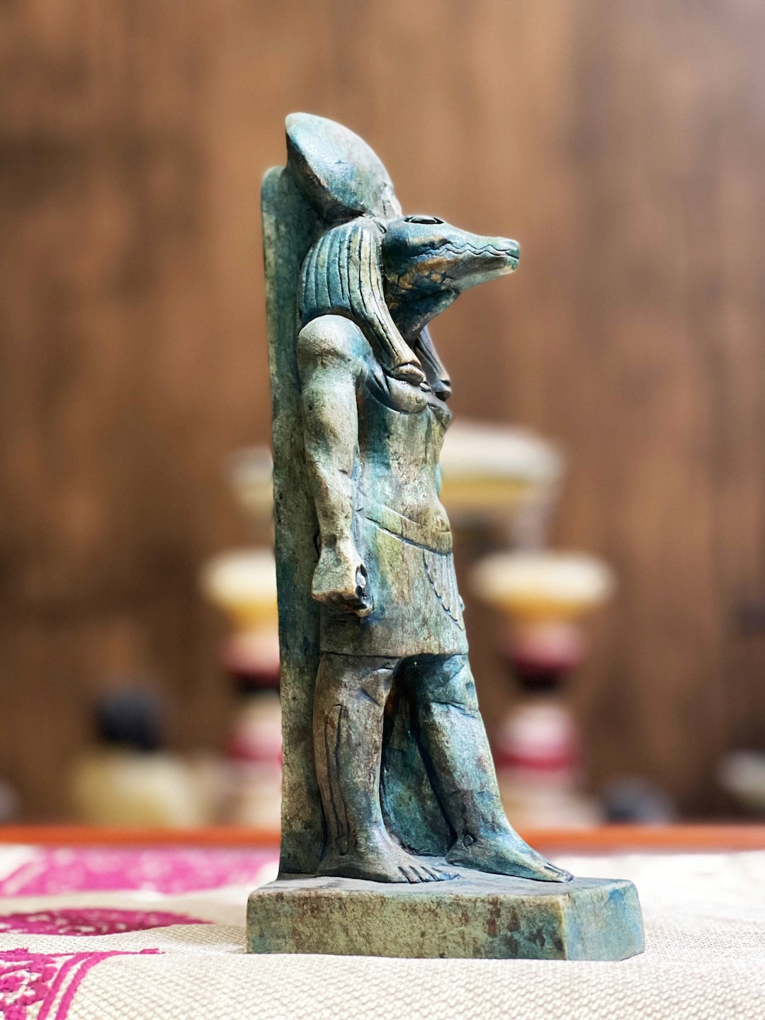 God Sobek Statue, Sobek God of the Nile Statue in Ancient Egypt. 8" in ...