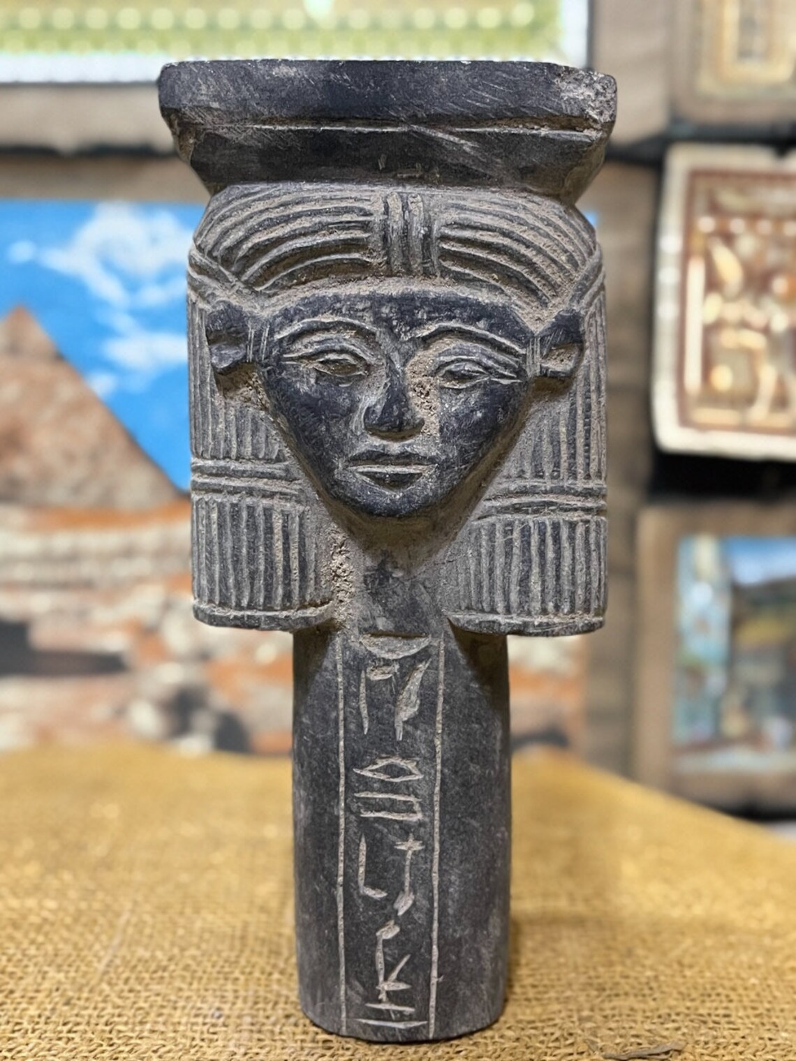 Egyptian Goddess Hathor Goddess Hathor With Cow Face Statue - Etsy