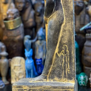 RA the God of Sun Wearing Sun Disk With a Falcon Face - Altar Statue ...