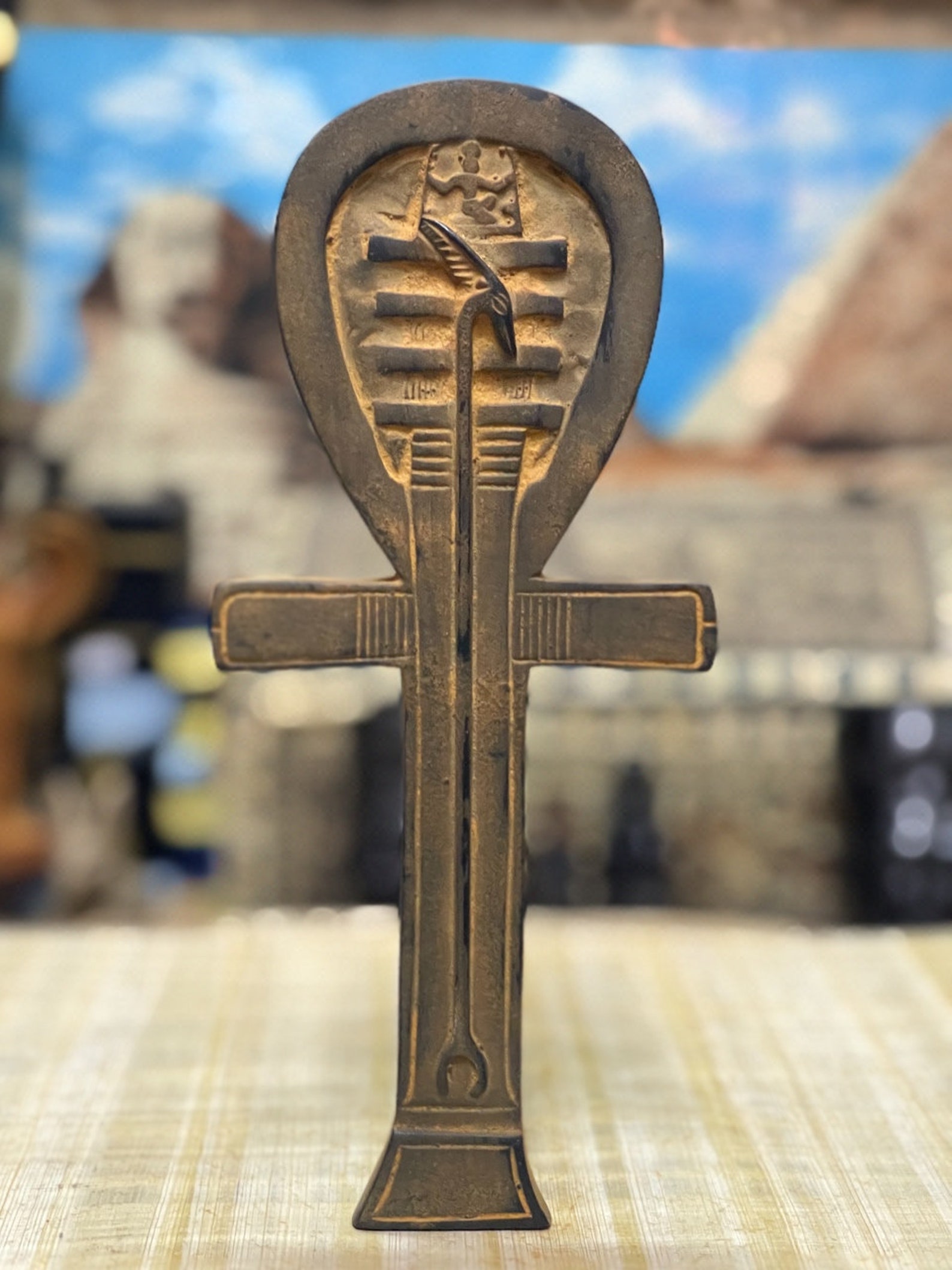 Egyptian Ankh Key of Life Ankh Key With Djed of God Osiris. - Etsy