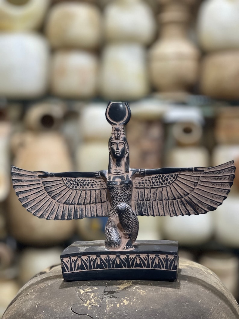 Egyptian Goddess Isis Statue Isis Statue With Spiritual - Etsy