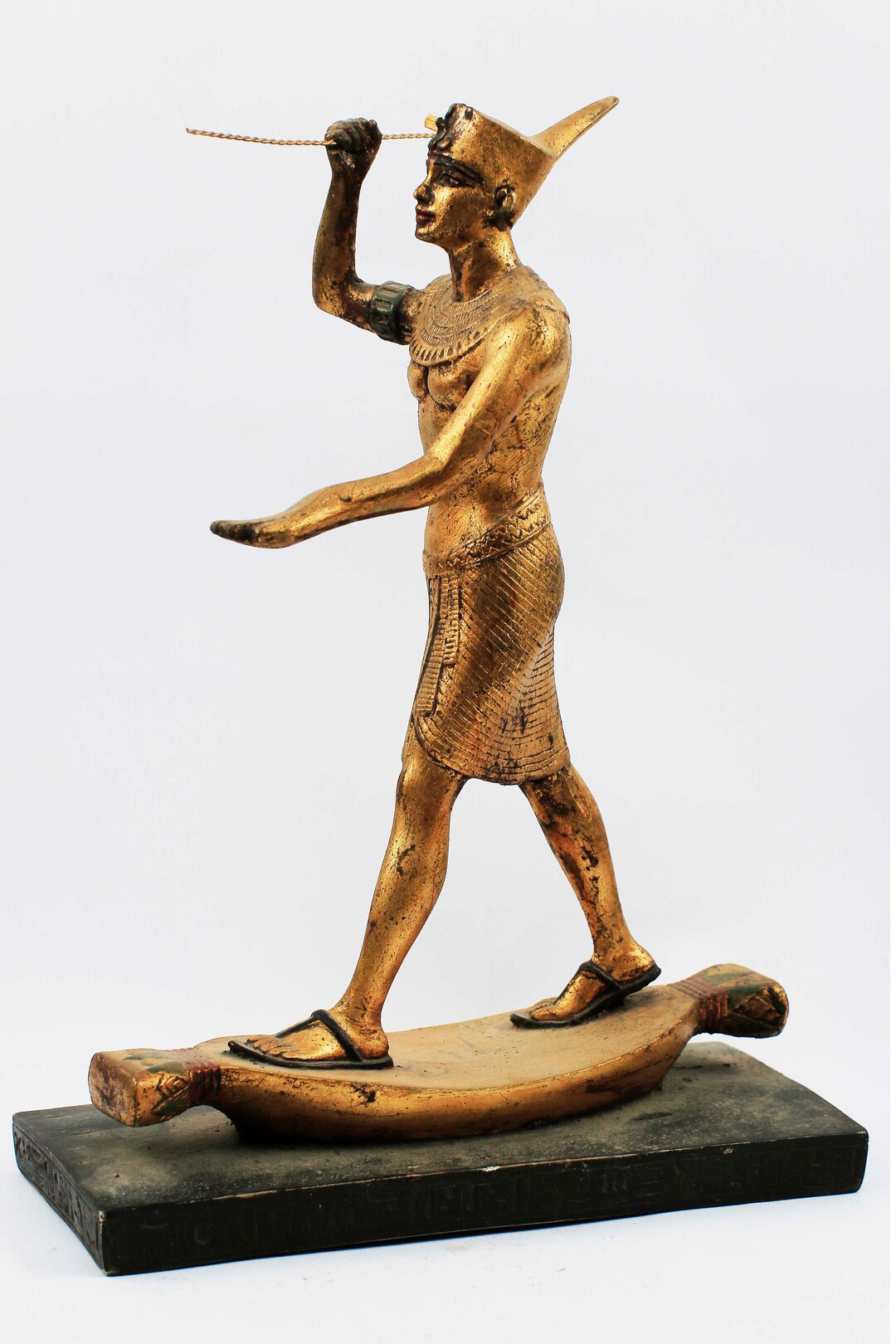 King Tutankhamun Hunting Hippo Statue, the King as Harpooner, King ...
