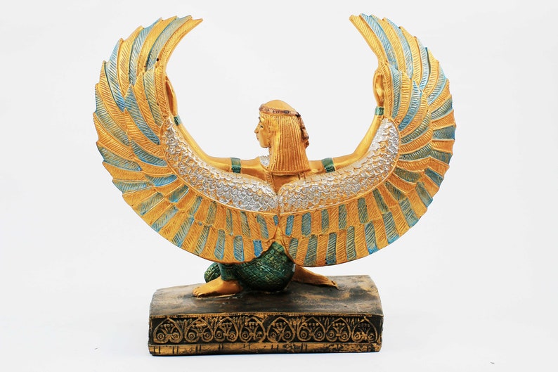 Ancient Egyptian Goddess Isis Statue. Isis Goddess Spreading - Etsy