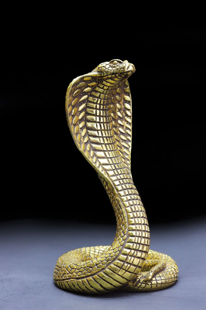 Egyptian Cobra Snake Statue, Egyptian Uraeus. Large Cobra, Egyptian ...