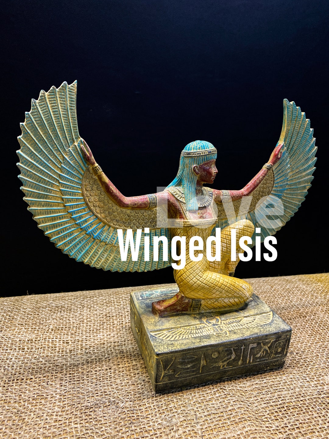 Marvelous Isis Goddess - Winged Isis Goddess - Made With Egyptian Hands ...