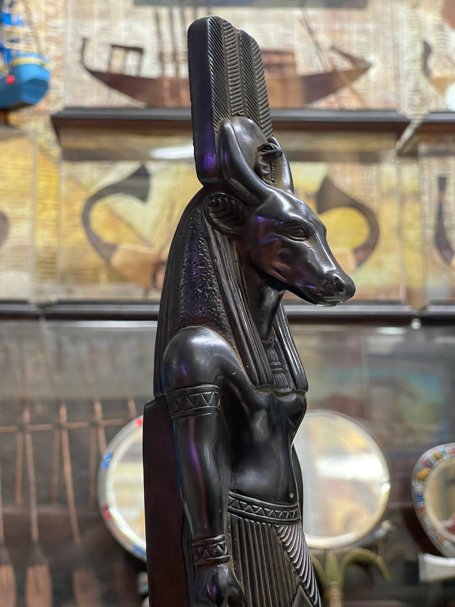 Egyptian Goddess Hathor Goddess Hathor With Cow Face Statue - Etsy