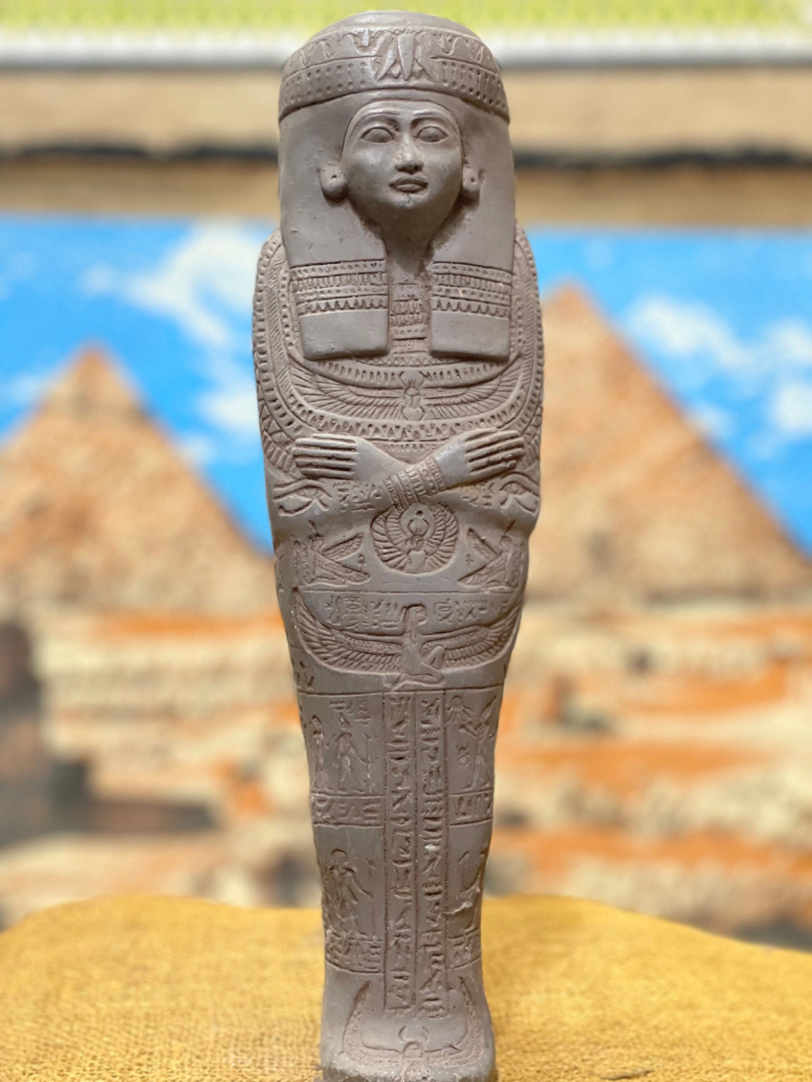 Goddess Isis Ushabti Ancient Egyptian Goddess Statue Made - Etsy