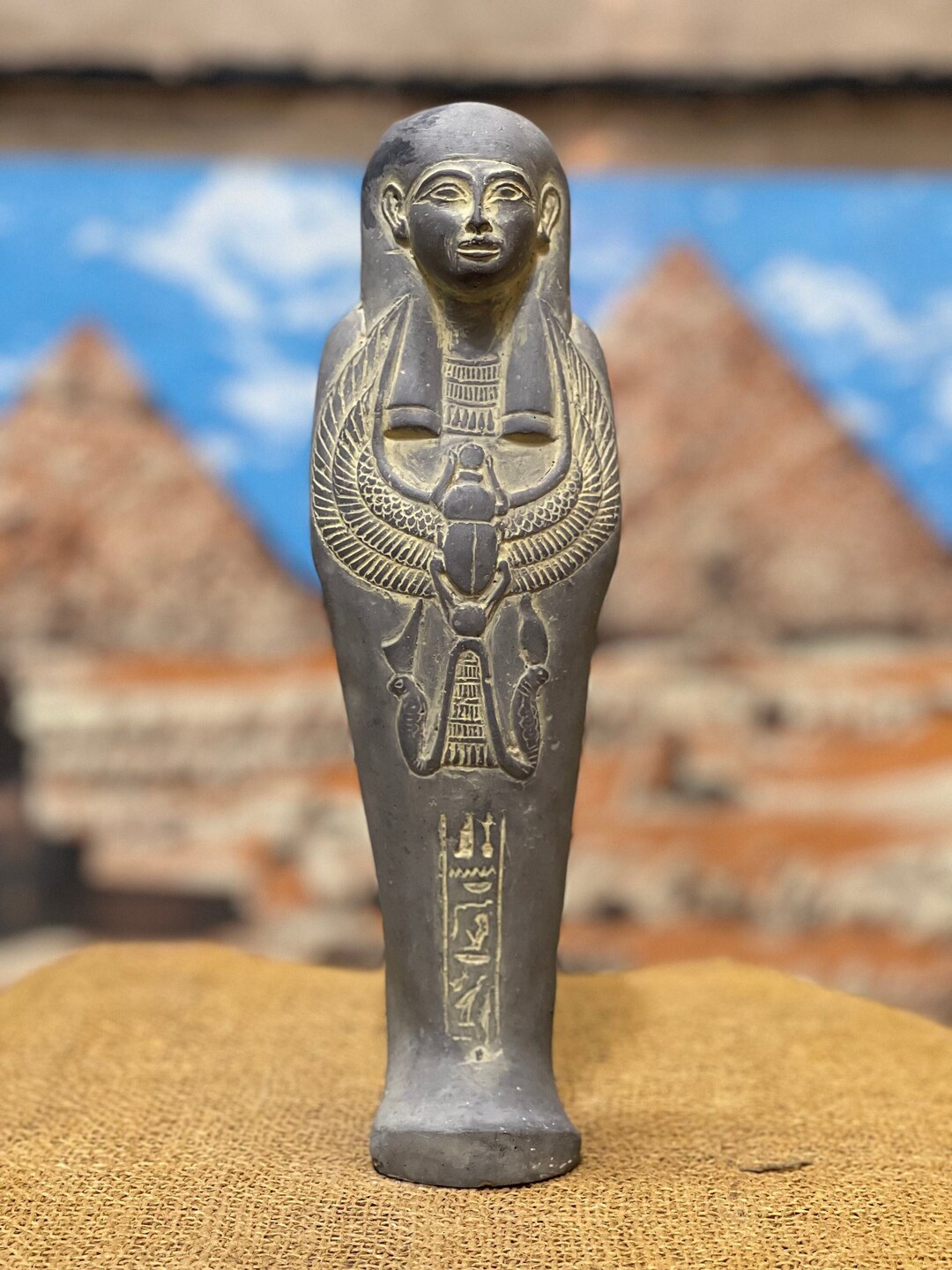 Vintage Ushabti Egyptian Ushabti for Goddess Isis Made by - Etsy