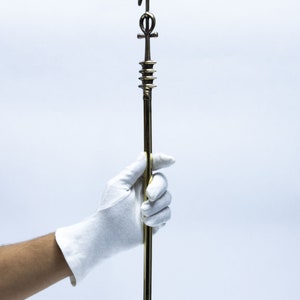 Egyptian Was-scepter With ANKH Key - Made With Egyptian Hands & Soul - Etsy