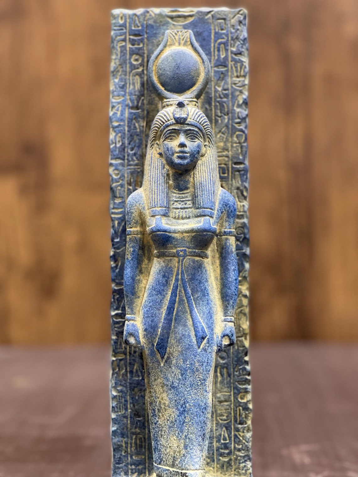 Egyptian Goddess Isis Statue With Special Cartouche Isis - Etsy