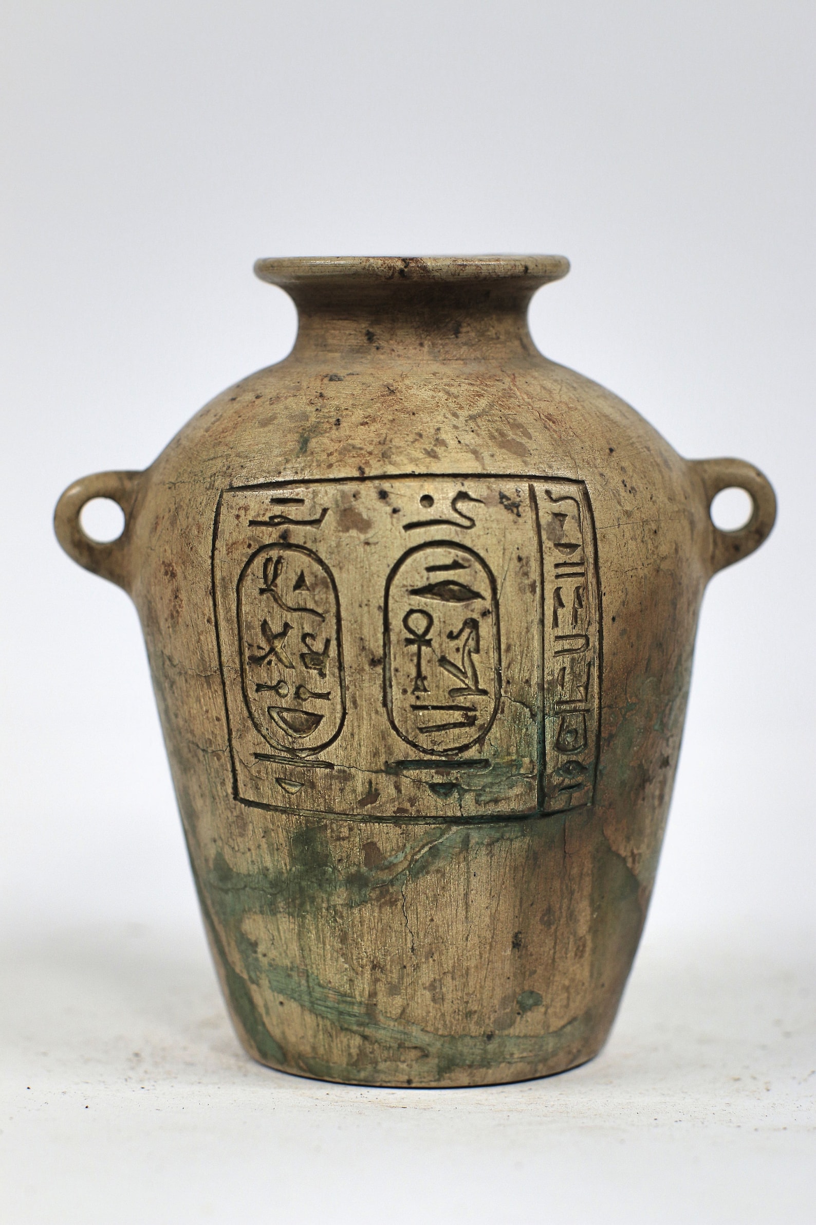 Admirable Vintage Ancient Egyptian jar With masterfully | Etsy