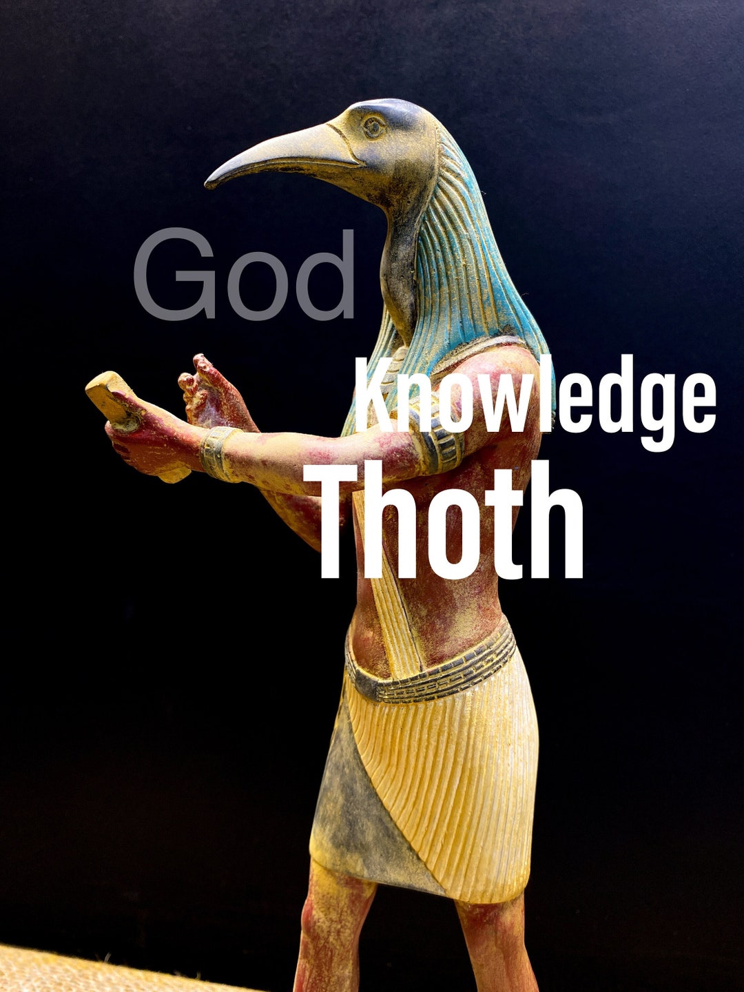 Amazing Standing Thoth God Statue - Thoth God - Made With Egyptian ...
