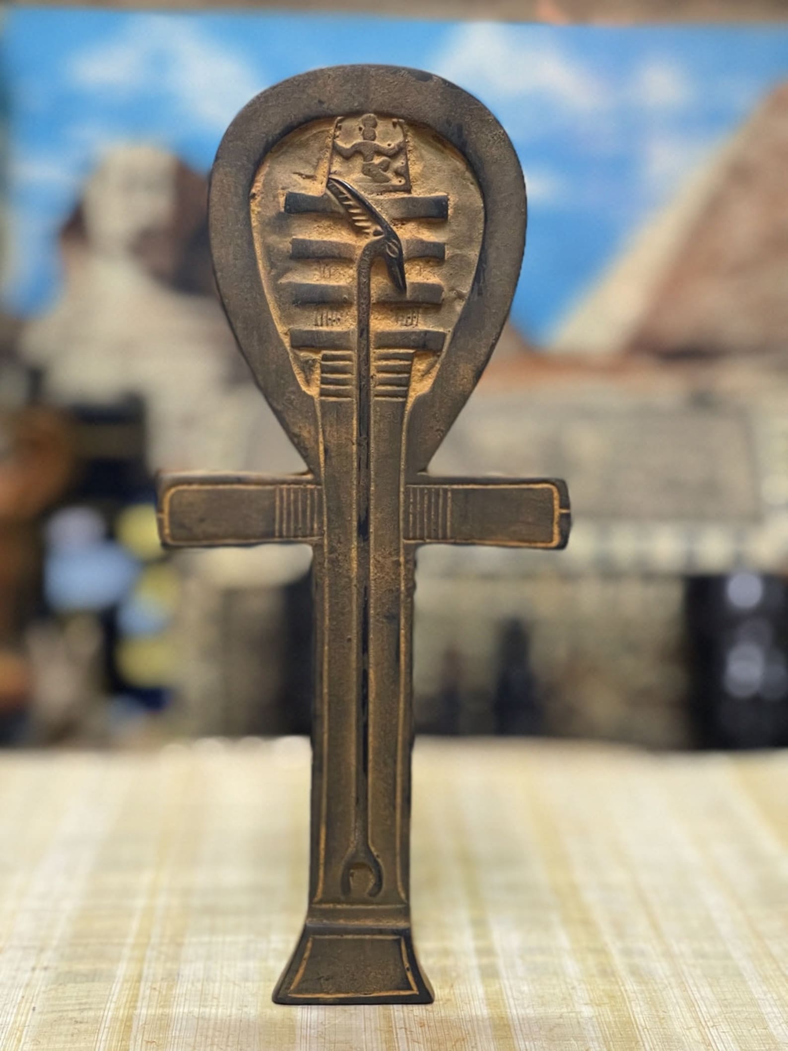 Egyptian Ankh Key of Life, Ankh Key With Djed of God Osiris. Customized ...