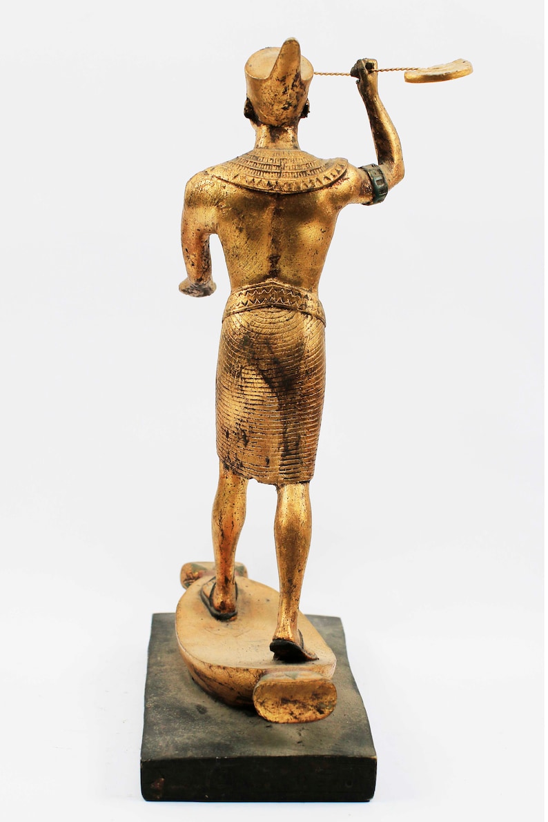 King Tutankhamun Hunting Hippo Statue, the King as Harpooner, King ...
