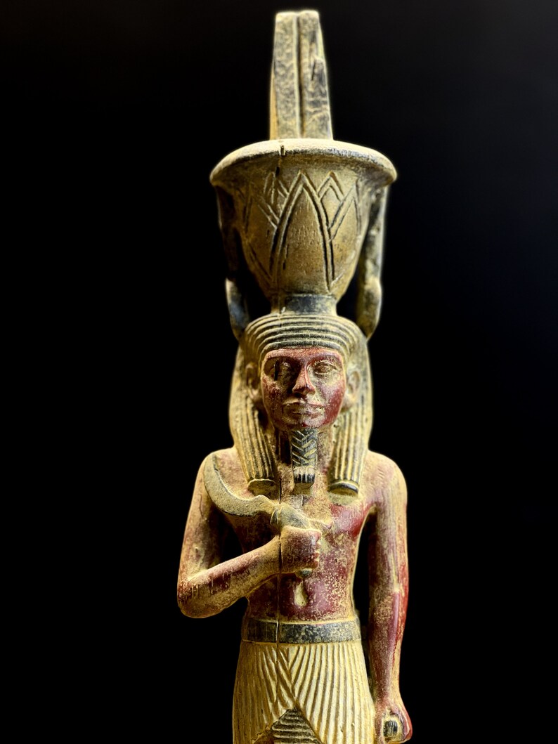 God Nefertem Statuette. Egyptian Nefertem With Water-lily Headdress. - Etsy