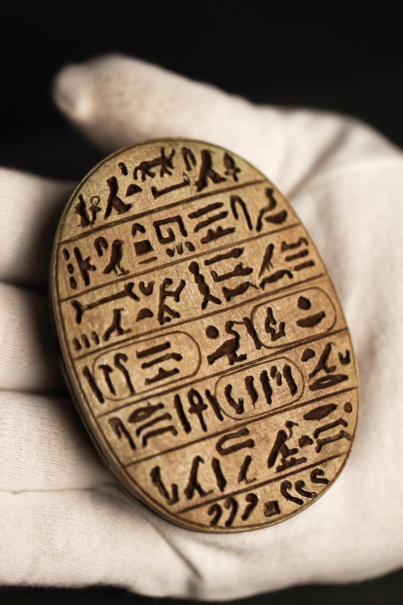 Boulder Stone Ancient Egyptian Scarab, Customized Materials and Sizes ...