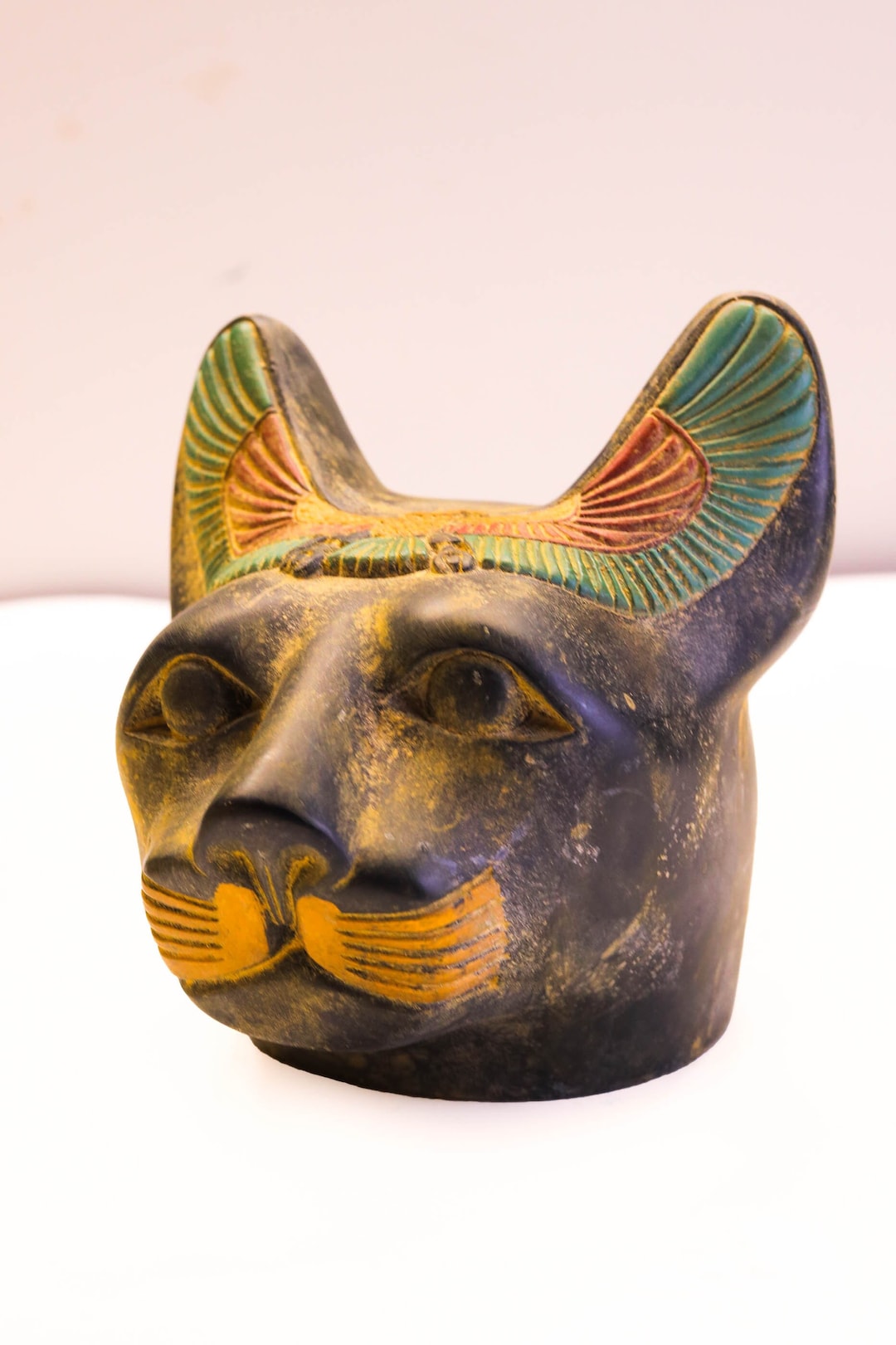 The Head of Ancient Egyptian Goddess Bastet, Ancient Egyptian Cat ...