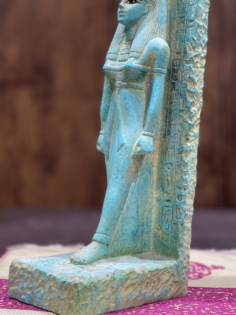 Egyptian Goddess Isis Statue With Special Cartouche Isis - Etsy