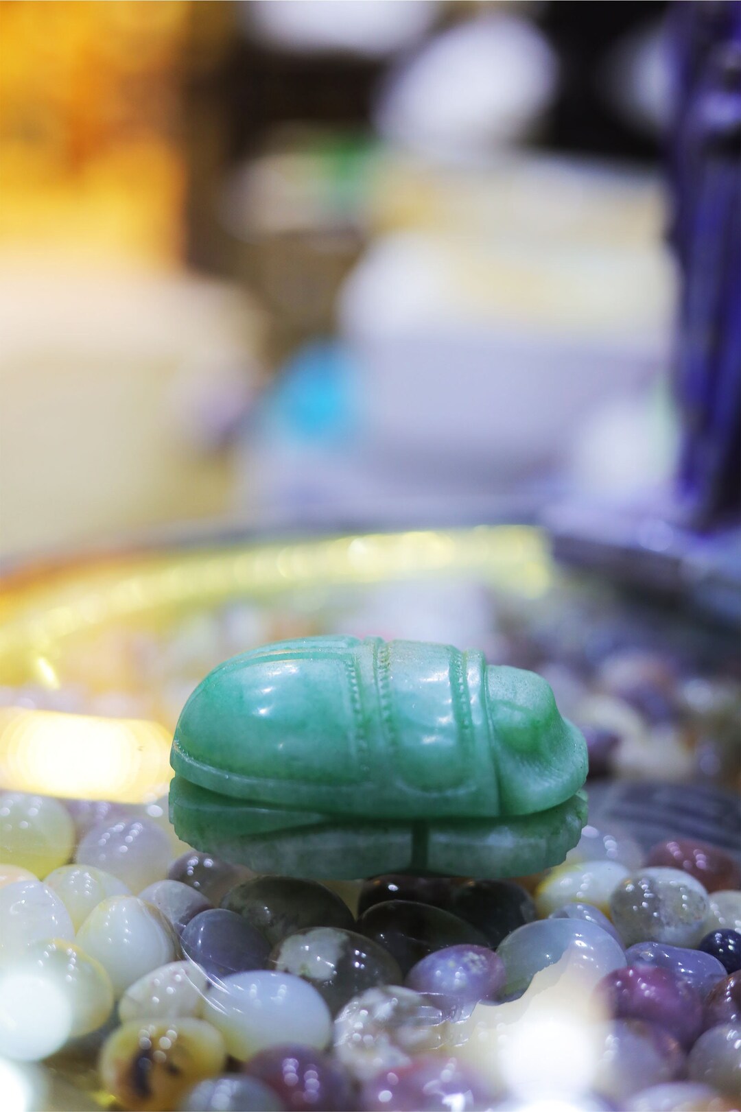 Scarab Made From Agate Stone, Customized Materials Available. - Etsy