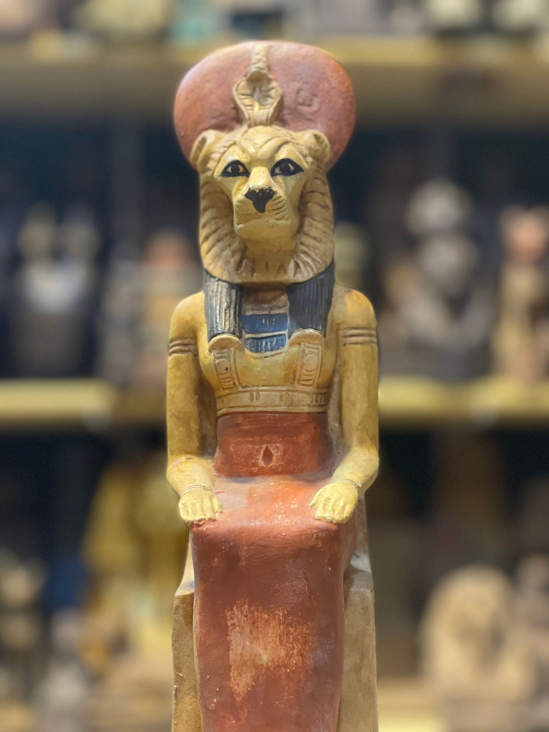 Goddess Sekhmet Altar Statue, Egyptian Goddess Sekhmet Statue. - Etsy